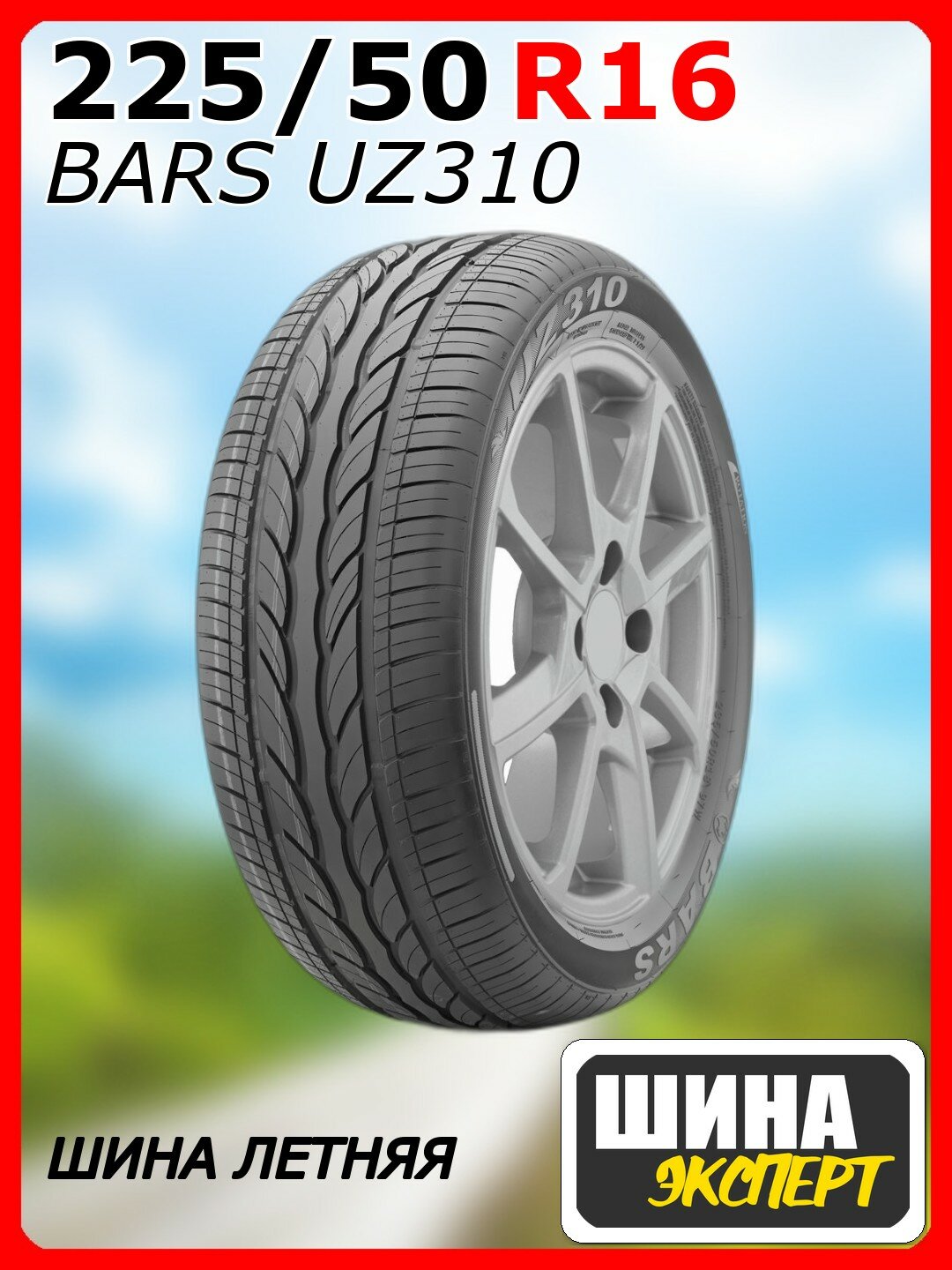 Шина летняя BARS 225/50/16 V 92 UZ310 для легковых автомобилей P100068