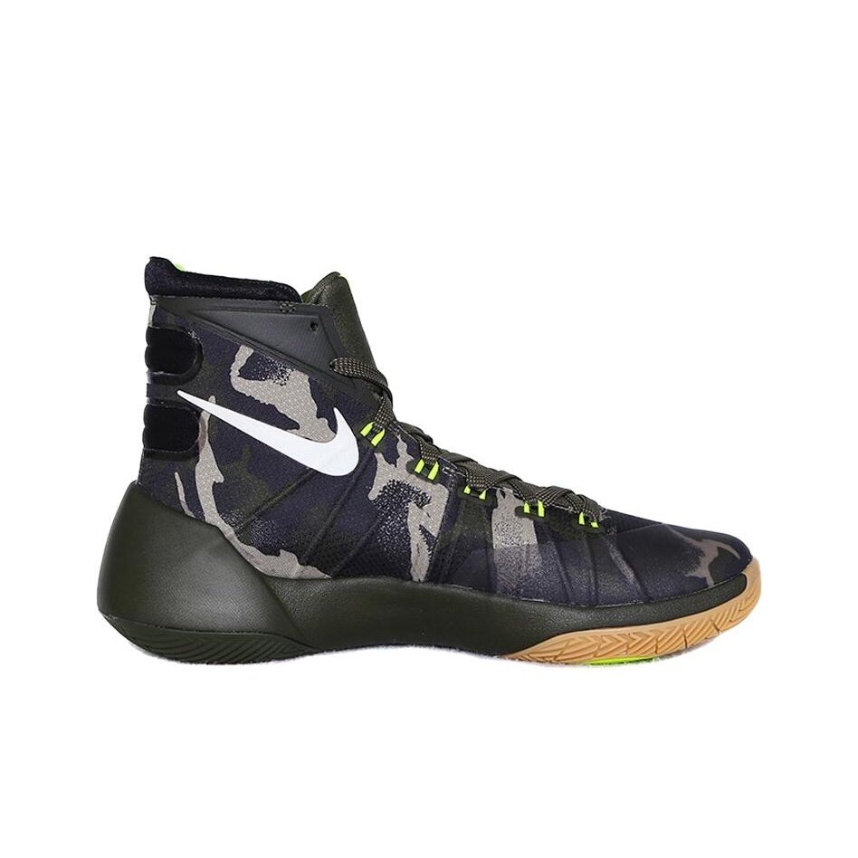 Кроссовки NIKE Hyperdunk 2015, размер EU 42 стопа (26.5CM), черный/зеленый — фото 1