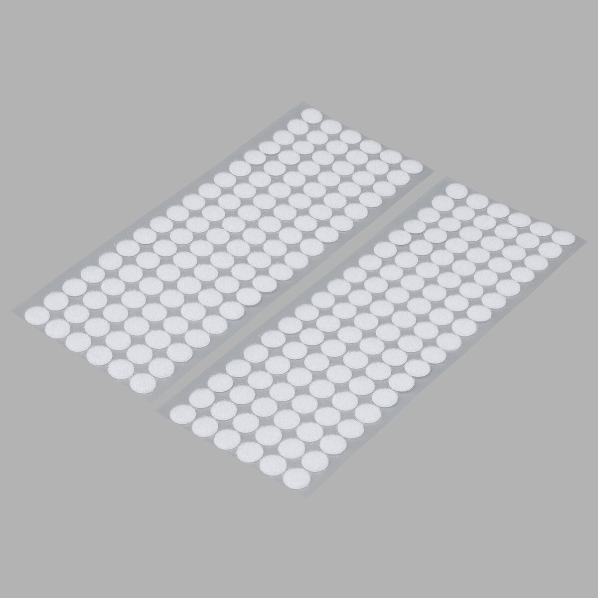 Липучки (велькро) на клеевой основе (100% нейлон), круглые d=1,5 см, 108 пар (2 листа) (белый)