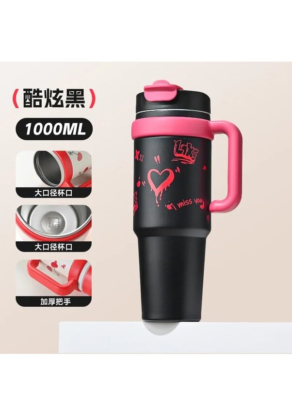 Самая продаваемая в 2025 году термокружка Big Mac 316 с утолщенной крышкой, черная