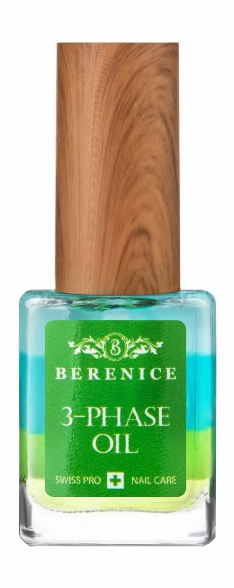 BERENICE Масло для ногтей и кутикулы Three-phase Oil трехфазное увлажняющее, 15 мл