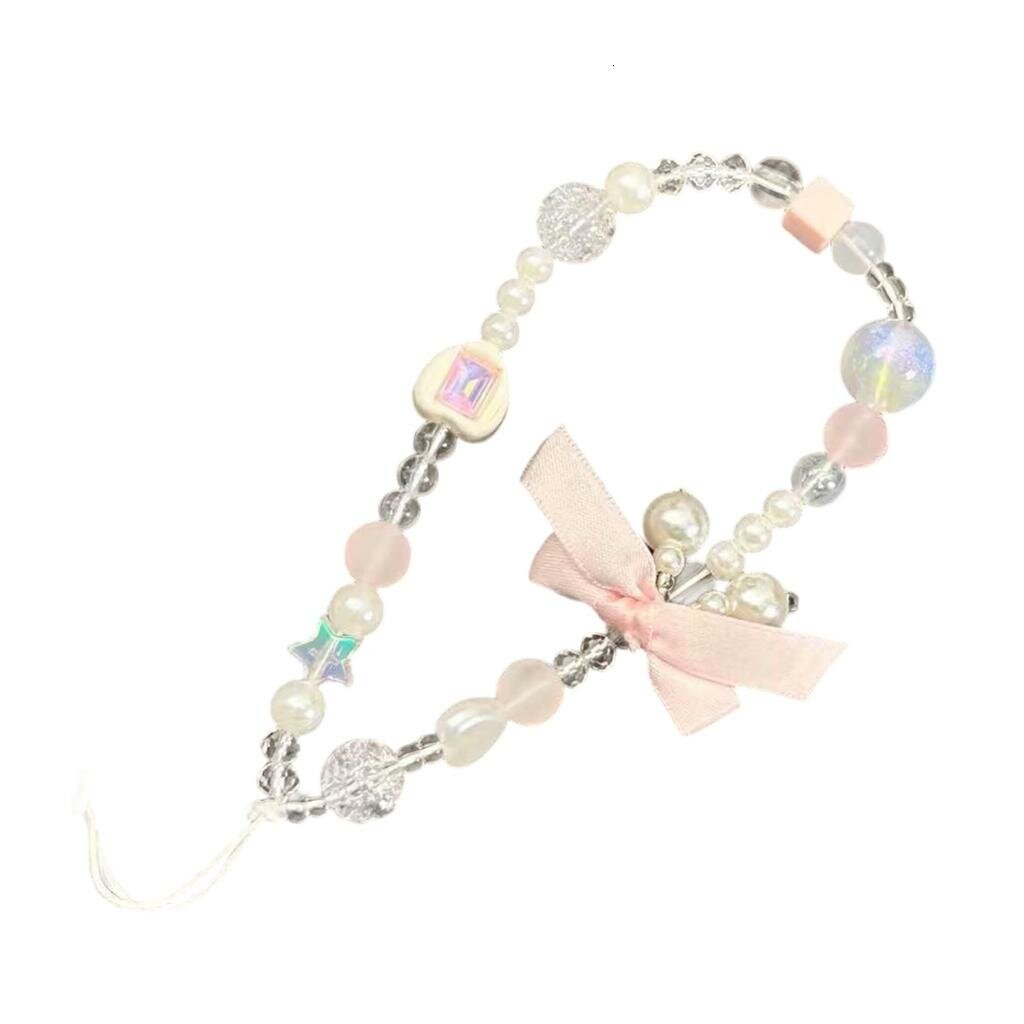 Элегантный брелок-ремешок для телефона с бусинами из ПВХ