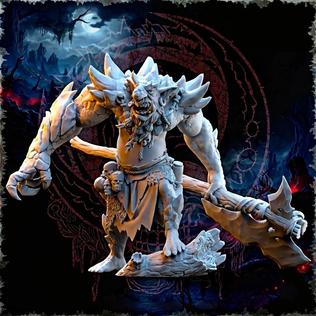 Крахам, старейшина камней ДнД DnD миниатюры из набора "Гоблины Чёрной Орды"