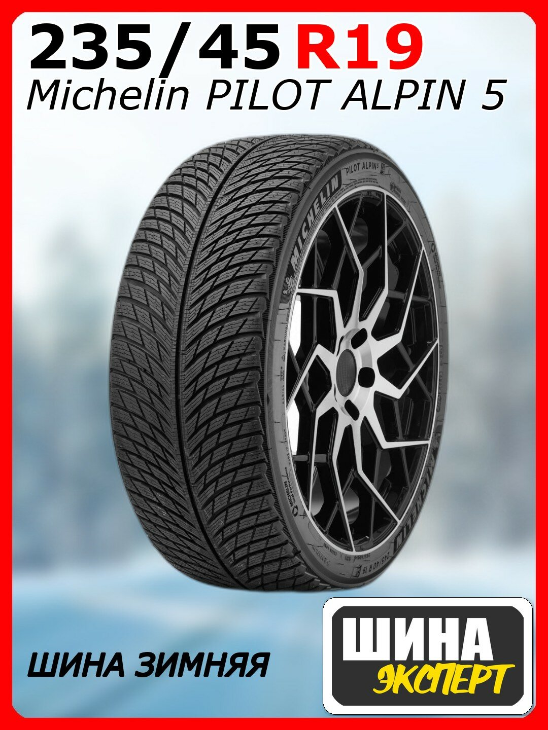 Шина зимняя нешипованная Michelin 235/45/19 V 99 PILOT ALPIN 5 XL для легковых автомобилей 841313
