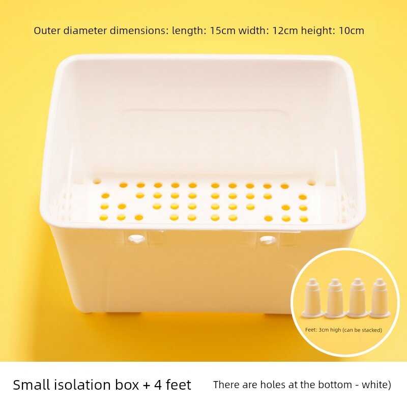 Коробка для изоляции и разведения черепах, предотвращает взаимное укусы, легко очищаемая, для контроля качества воды,