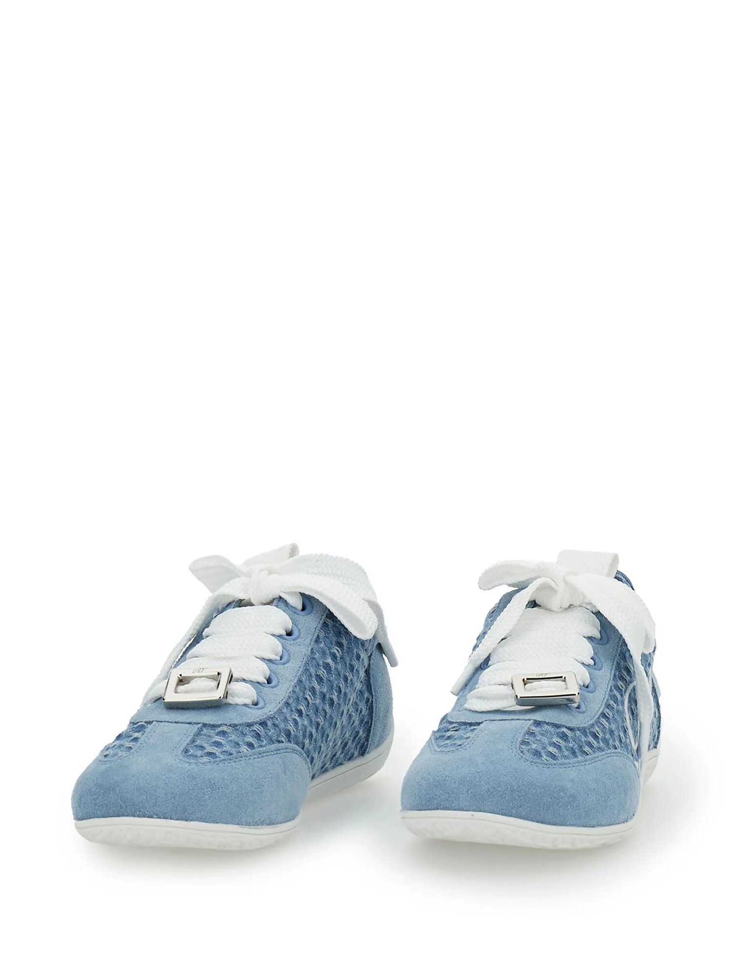Кроссовки Roger Vivier Logo-appliqué sneakers, размер 36, blue — фото 1