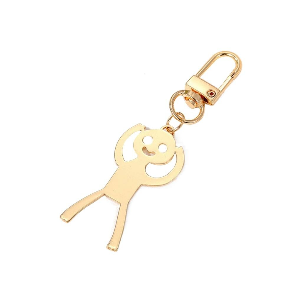 Смешной шарм с рисунками для ключей, Золото - держите голову
