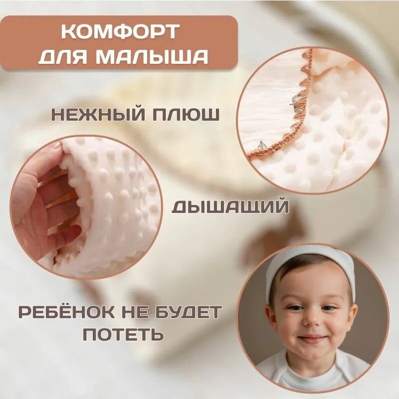 Плед , 100 см х 100 см — фото 1