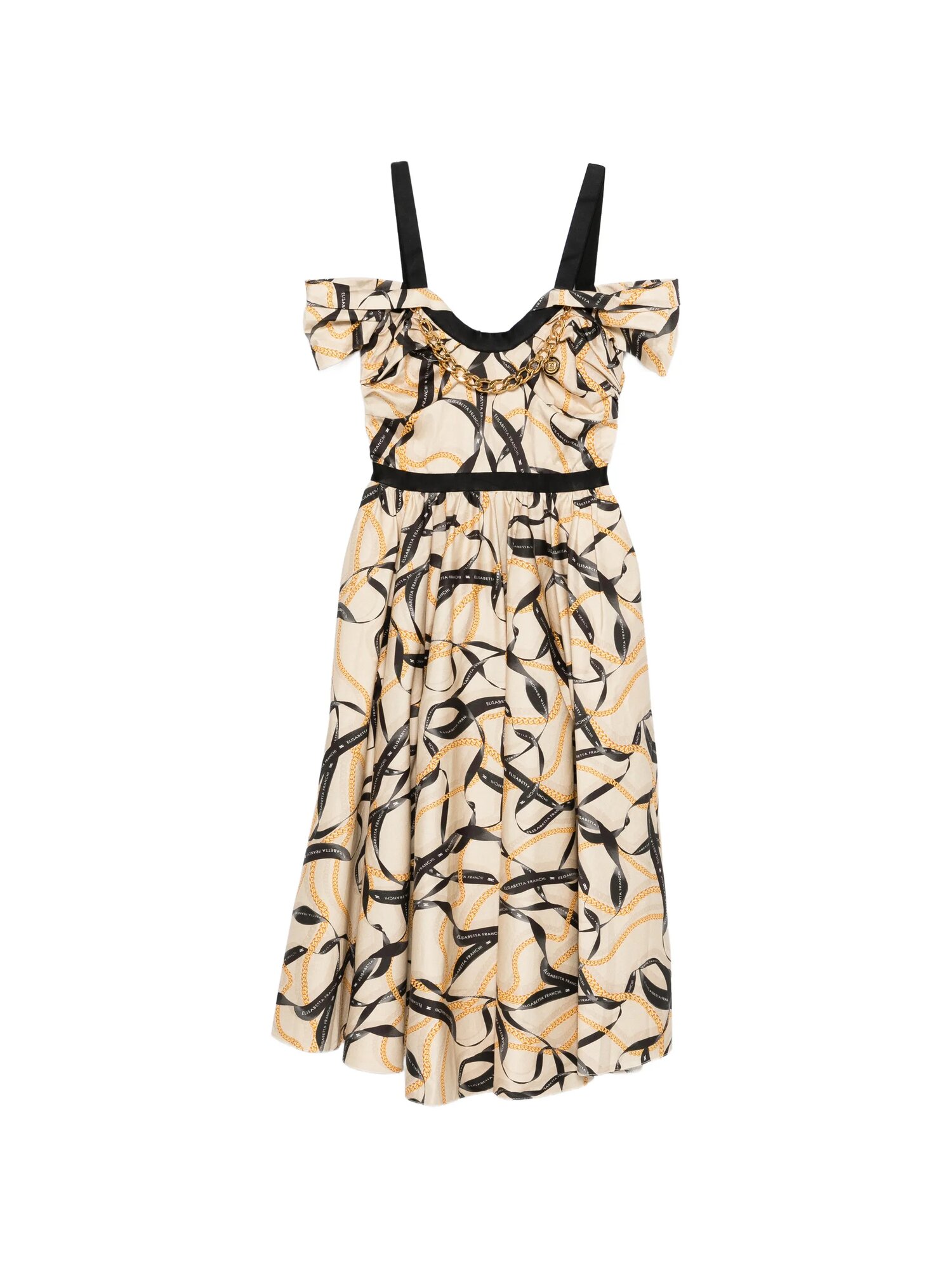 Платье Ruffled midi dress