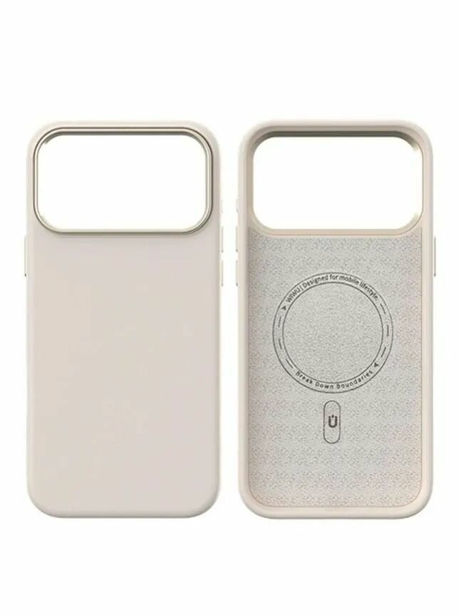 Чехол-накладка для iPhone 17 Pro Max , WiWU FGG-013-1 Skin Touch MagSafe for iPhone 17 Pro Max - Бежевый