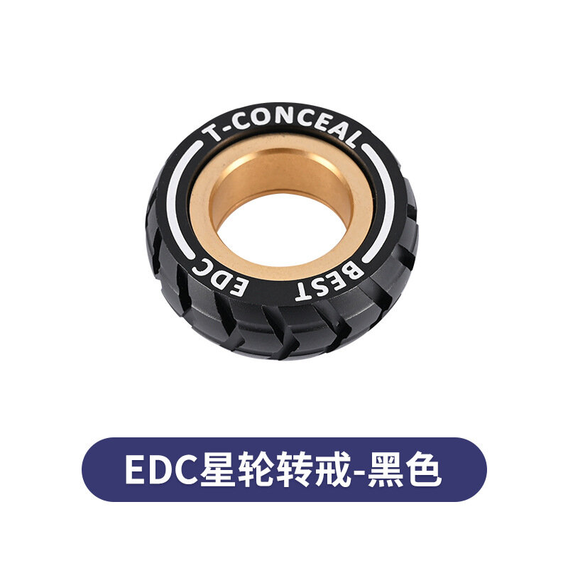 Кольцо-спиннер EDC Star Wheel для взрослых, игрушка для снятия стресса, металлическое кольцо, вращающийся спиннер для снятия стресса, артефакт оптом
