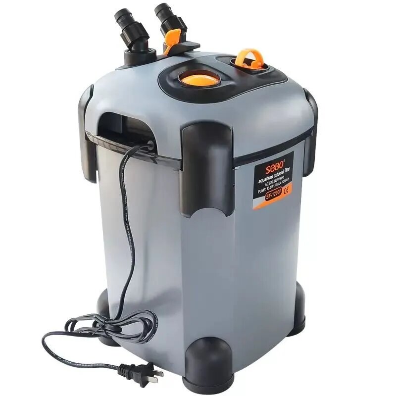 Внешний фильтр SOBO SF-650F для аквариума до 60 см, 650 л/ч, 8 Вт, тихая фильтрация, биологическая очистка — фото 1