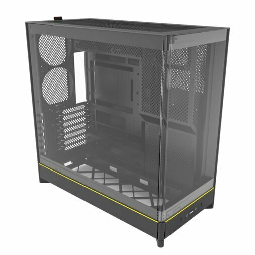 Компьютерный корпус Montech HS02 (HS02 (B)) черный - Mid Tower, Micro-ATX, Mini-ITX, Standard-ATX, USB 3.2 Gen 1 Type-C