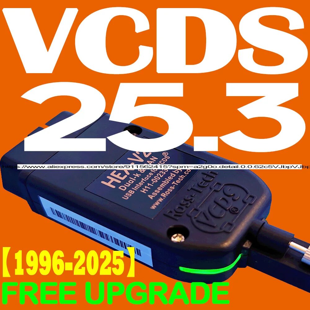 Интерфейс VCDS Scan HEX V2 VAG COM V2 для VW для AUDI Skoda Seat AUTOCOM Многоязычные автомобильные диагностические инструменты VAG HEX V2 Русский
