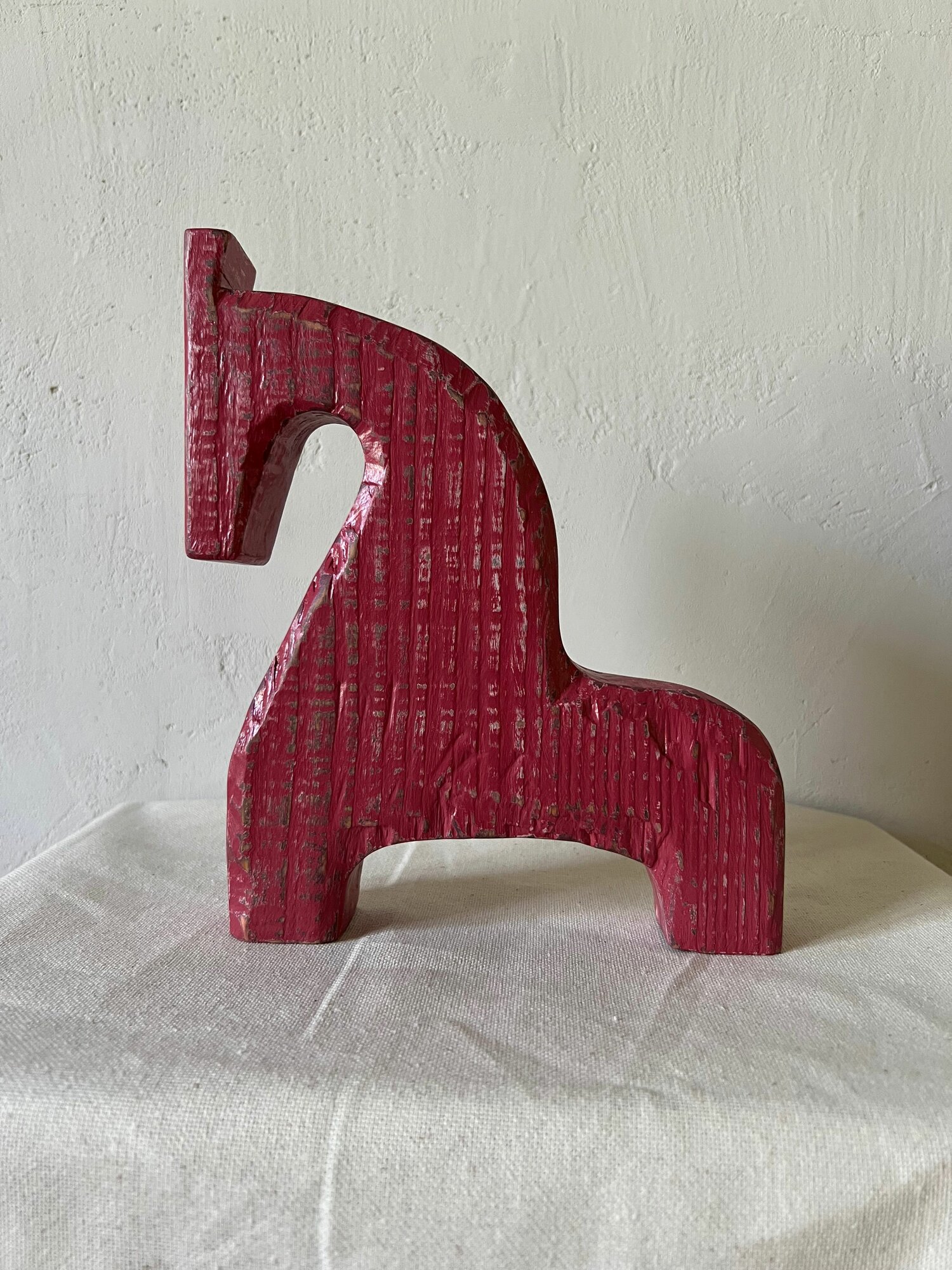 Скульптура Конь. Натуральное дерево. Ручная работа / 21х17 см. / andCactus