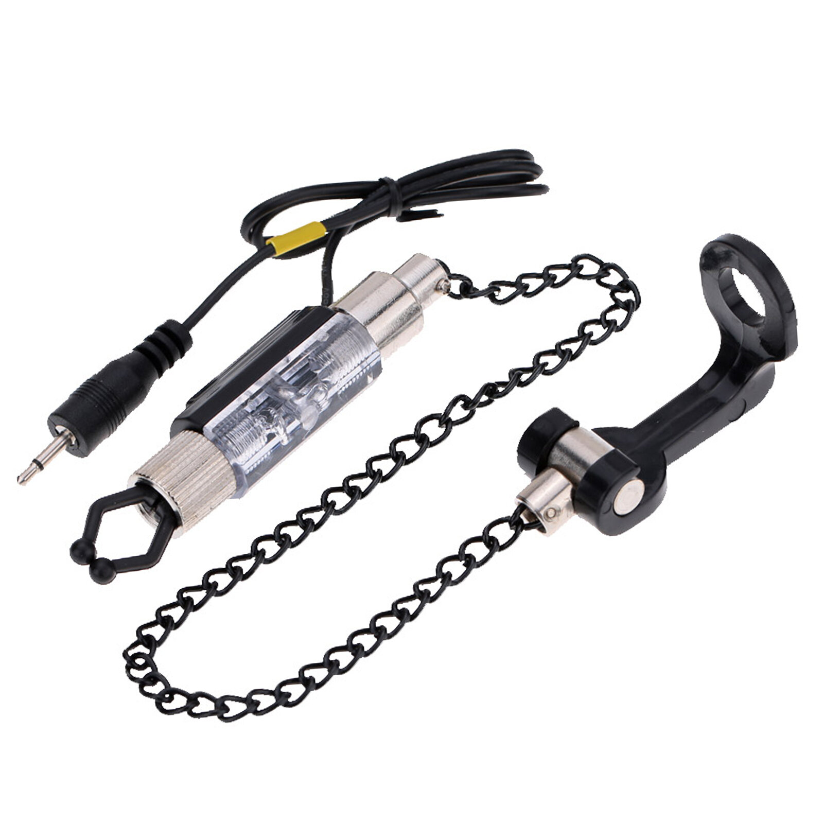 Iron Fishing Bite Alarm Chain Hanger Swinger LED Illuminated Indicator