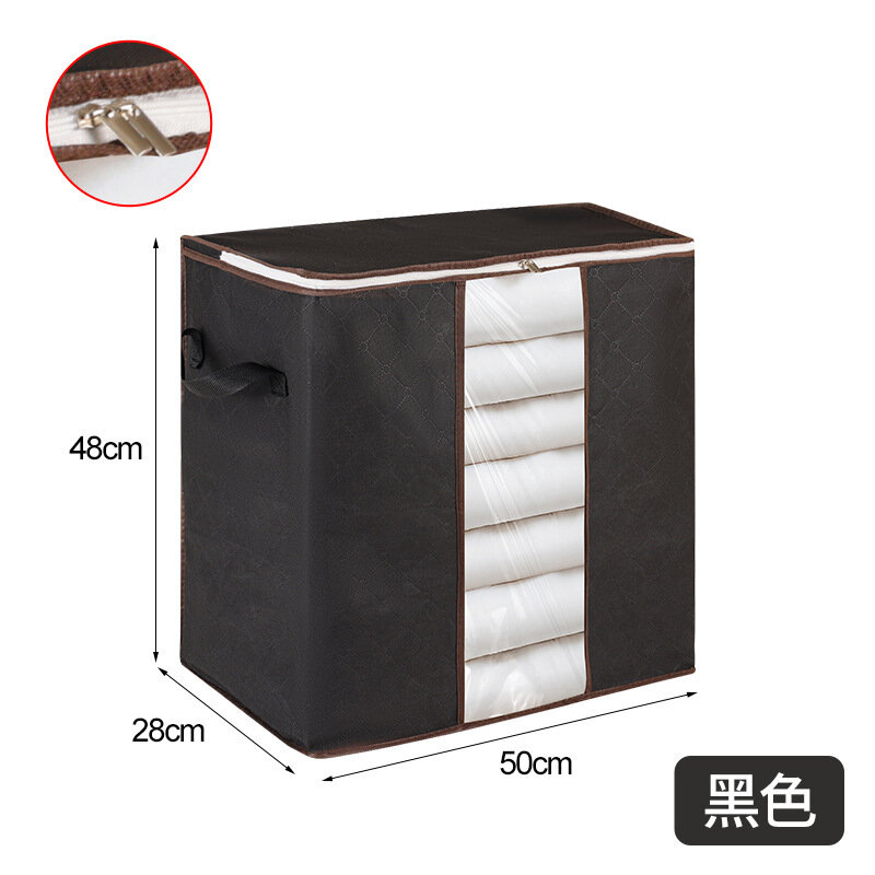 Сумка для хранения одеял Amazon с прозрачным окном для одежды и одеял, органайзер для переезда и упаковки, нетканая сумка для одеял