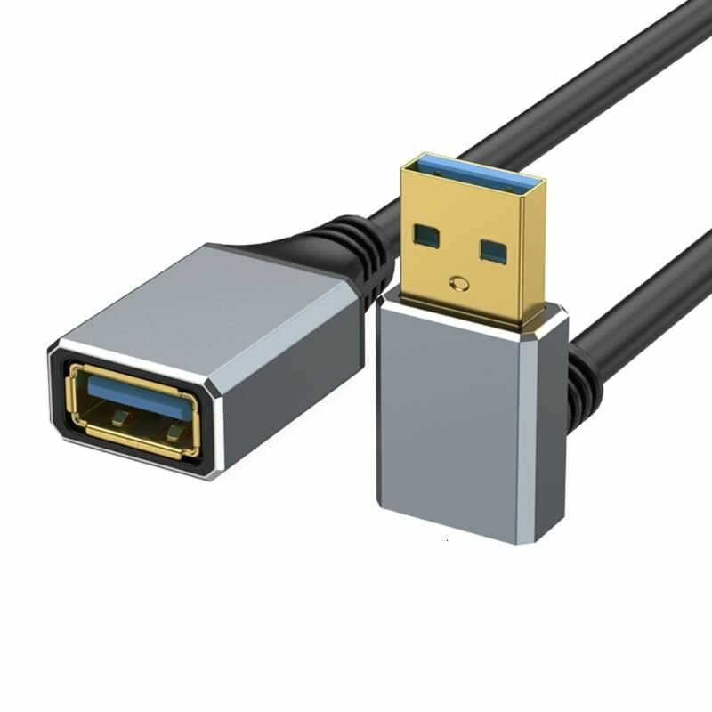 USB 3.0 кабель-удлинитель под прямым углом, 0.3m - Наклонись