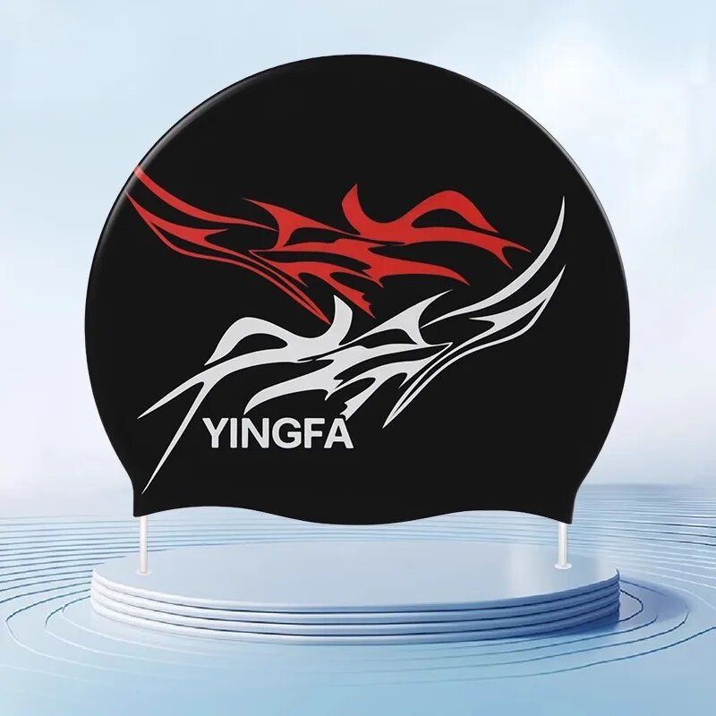 Силиконовая шапочка для плавания YINGFA фиолетовая C0093