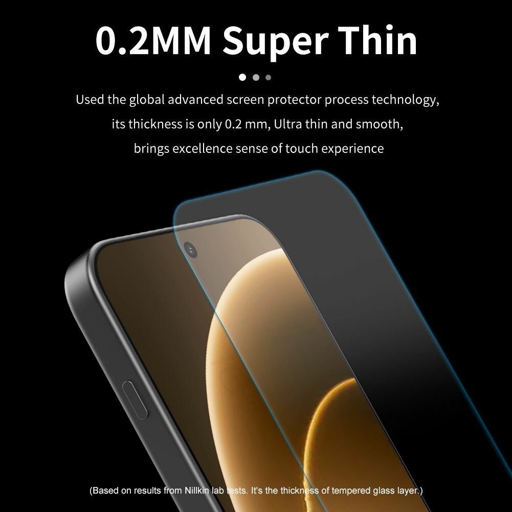 Безрамочное стекло Nillkin H+Pro для OnePlus 15, антибликовое покрытие, защита от масла, 9H, 2.5D
