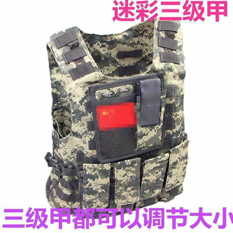 Детский тактический жилет, многофункциональный камуфляжный боевой жилет, снаряжение спецназа CS, пуленепробиваемый жилет уровня 3A для PUBG