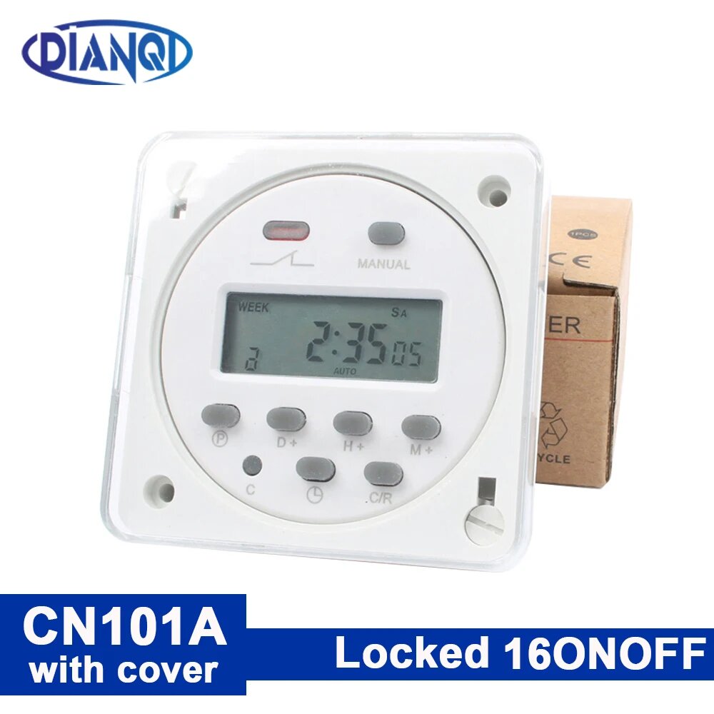 Таймер DIANQI CN101A 220V с крышкой
