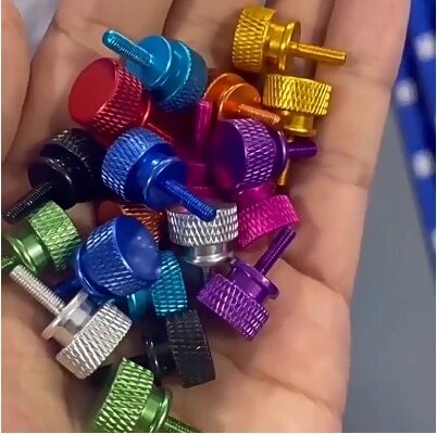 Цветные алюминиевые винты с накатанной головкой M3 M3.5
