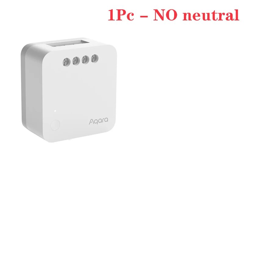 Aqara Реле-контроллер одноканальный ZigBee, белый, 1 Pc No Neutral