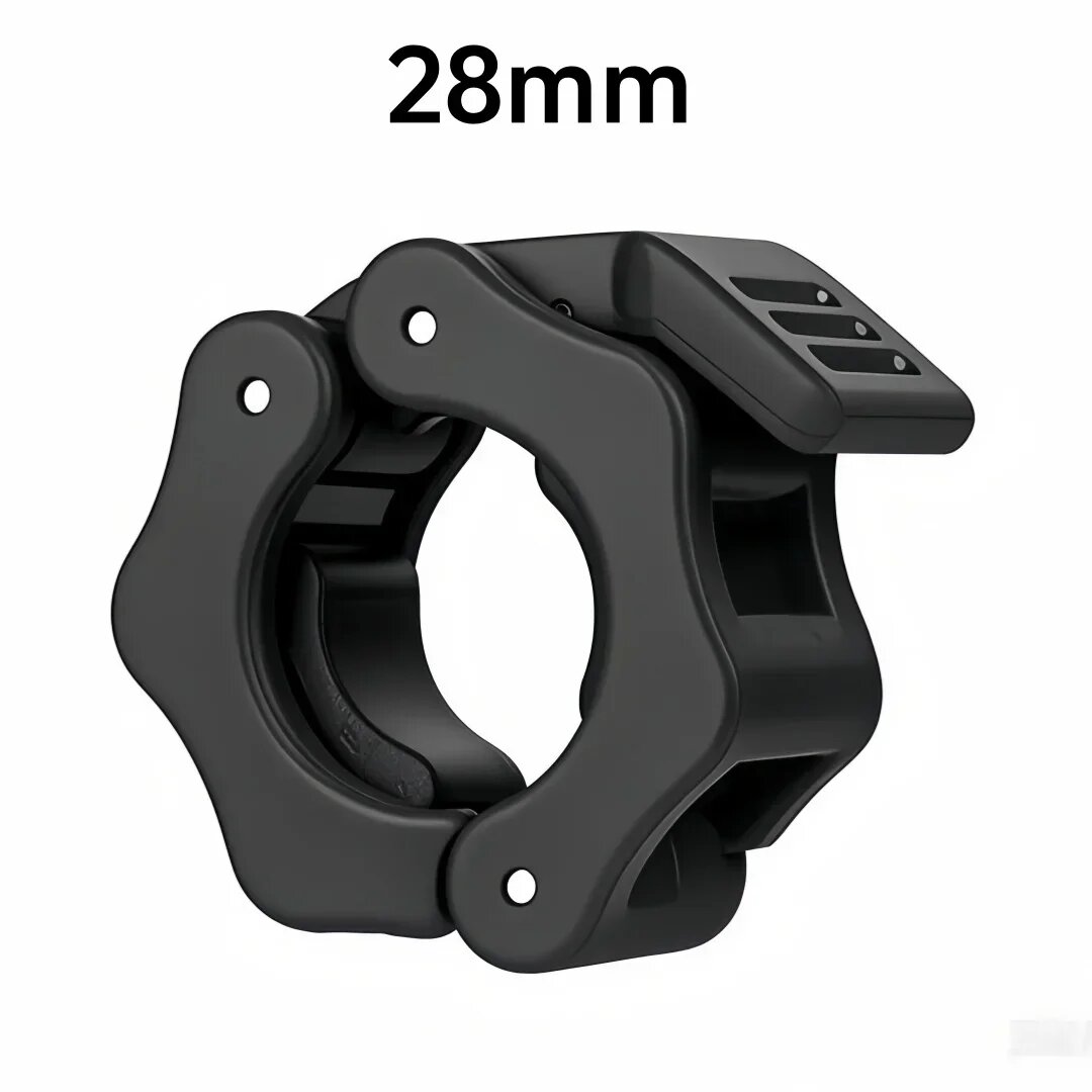 Пружинные зажимы для штанги 25/28/30 мм Черный, 28mm black