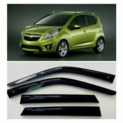 Дефлекторы для окон CHEVROLET SPARK III 2009-2016 5дв хэтчбек