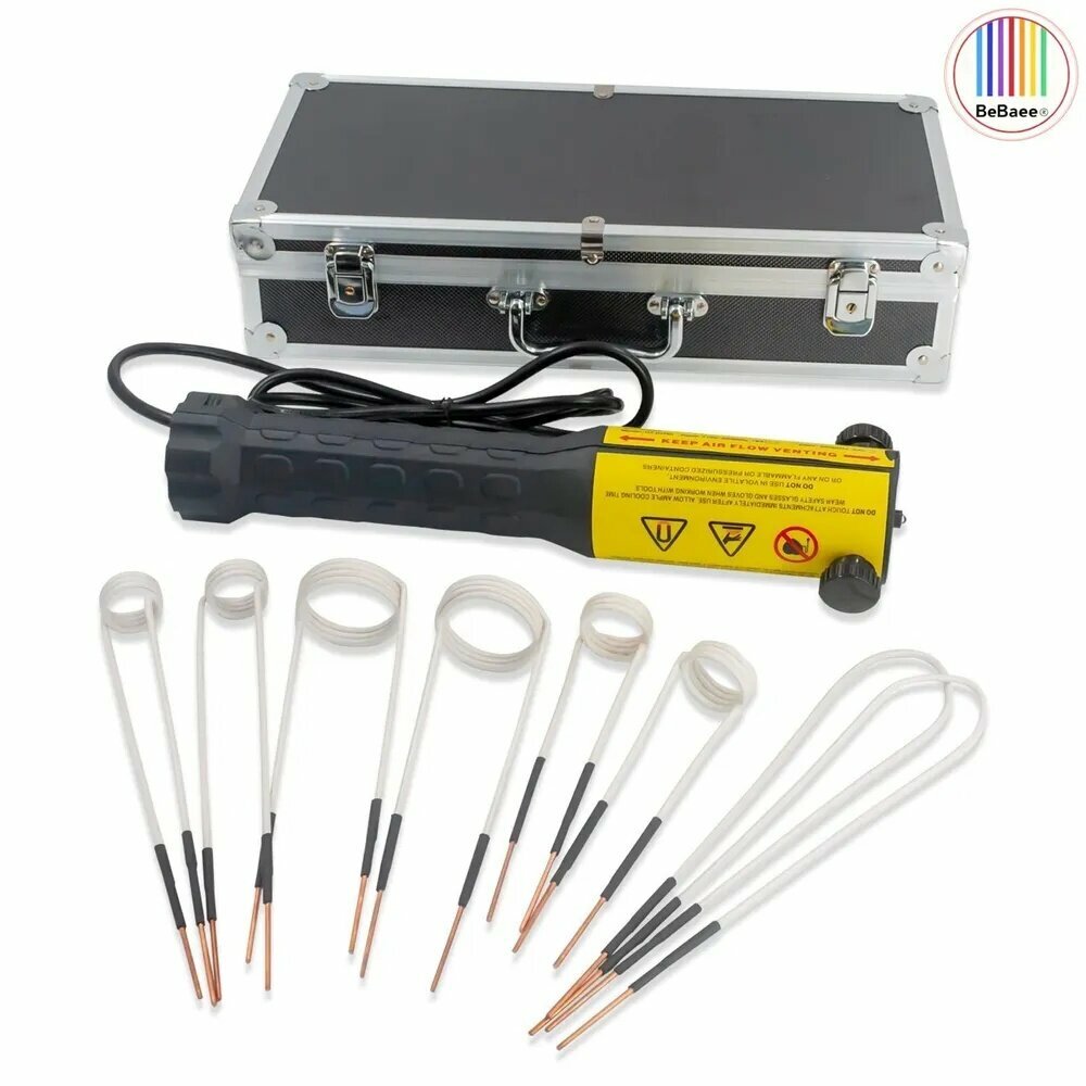 Инструмент для индукции беспламенного нагрева, комплект магнитного индукционного нагревателя 1000 Вт 110 В с 8 катушками, ручной инструмент для удаления ржавых винтов-