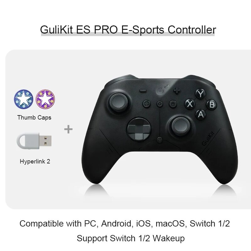 GuliKit ES Pro геймпад Black with Adapter для Switch