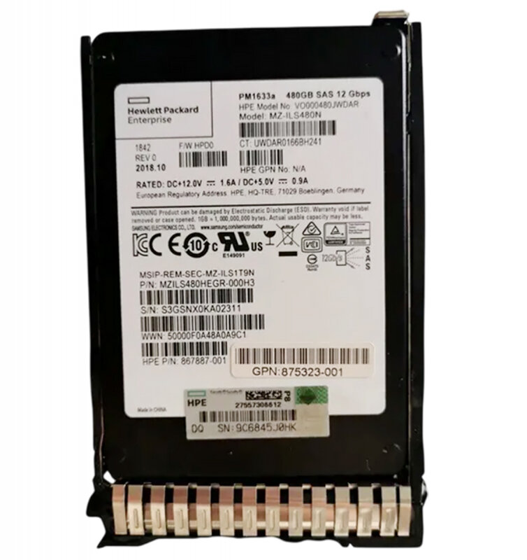 Жесткий диск HP 875311-B21 480Gb SAS 2,5" SSD