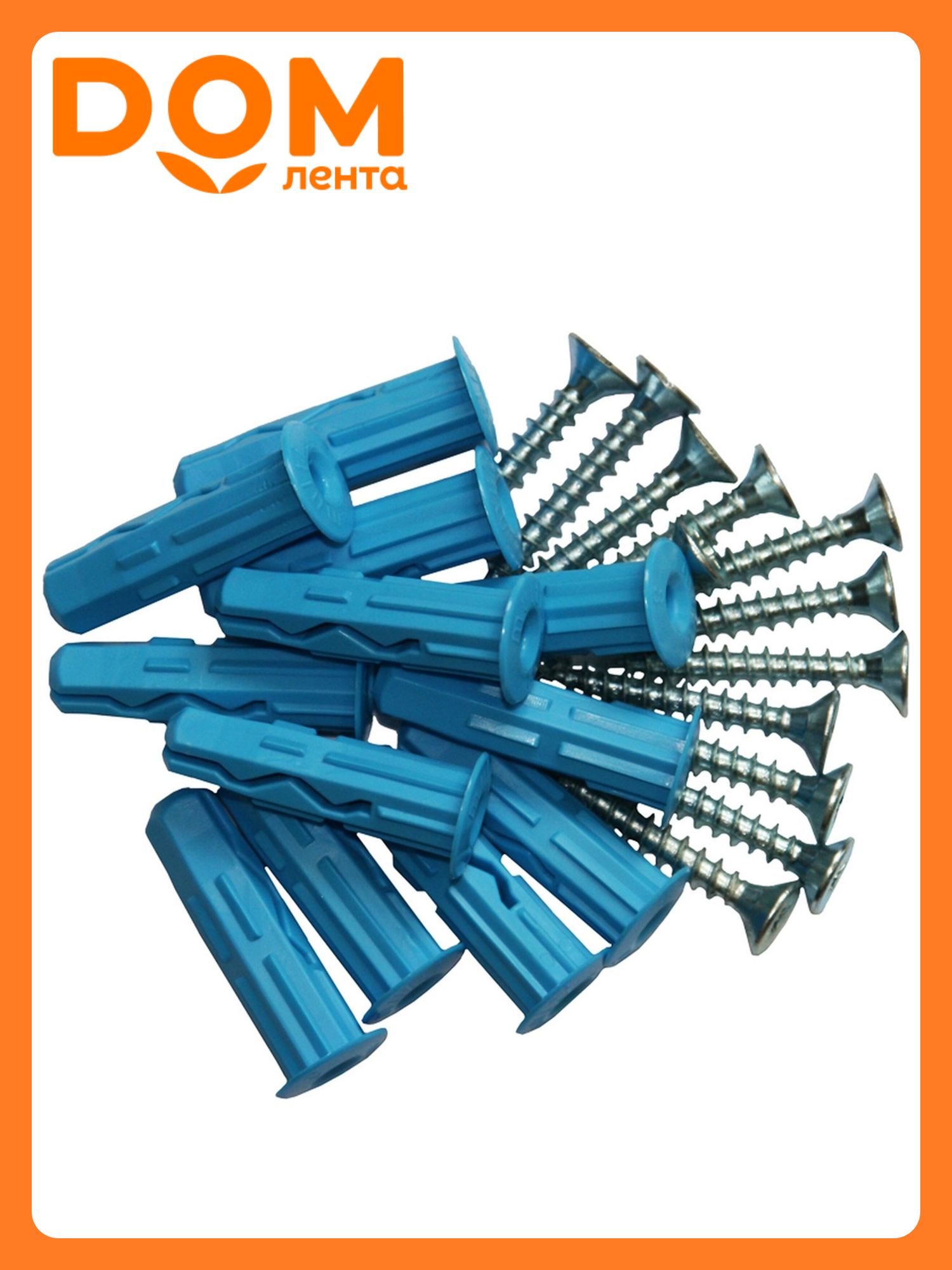 Дюбель европартнер MULTI 8x32 мм с шурупом 4,5х50 мм 8 шт