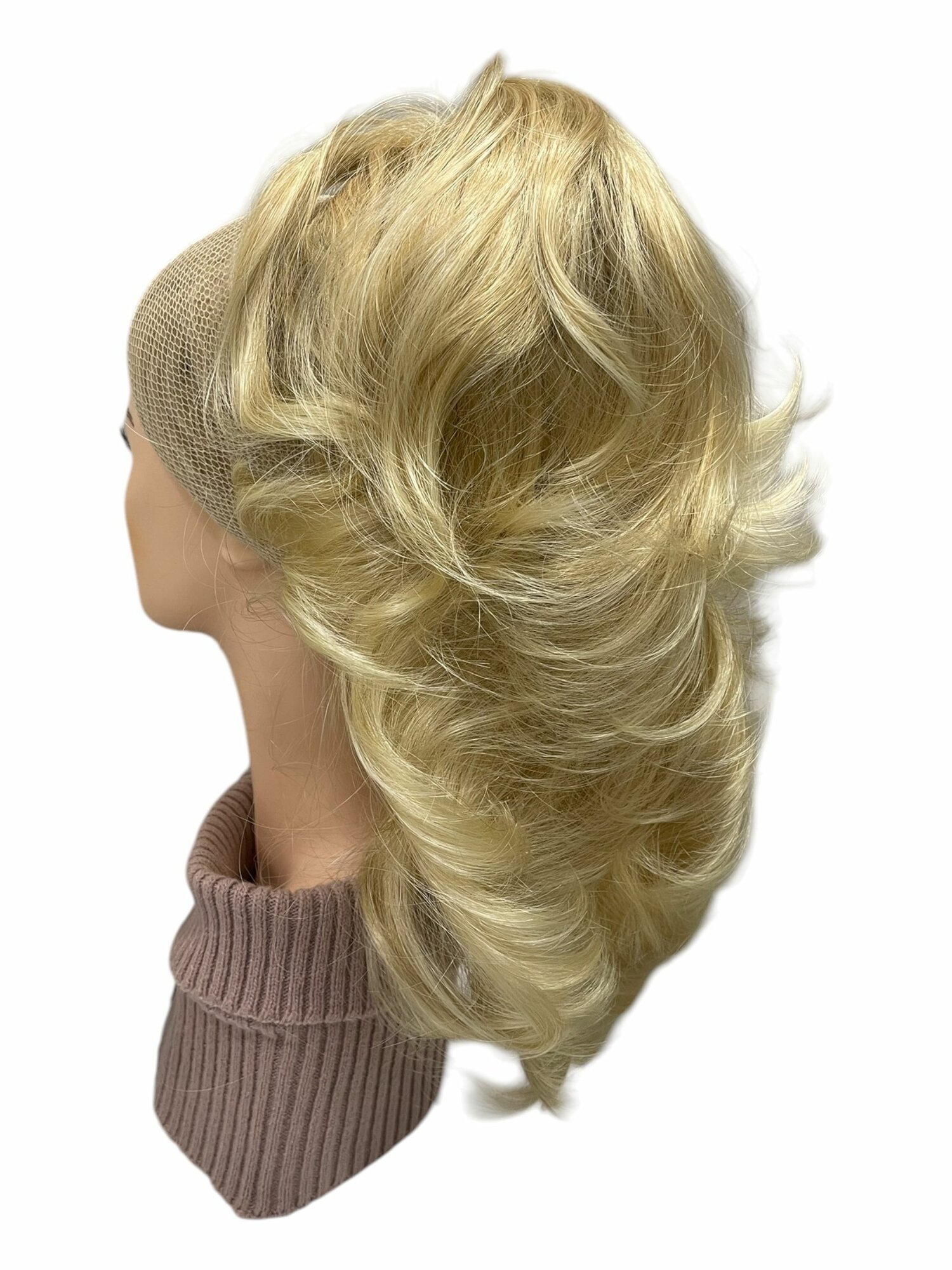 Шиньон Best Wigs "Волнистый хвост", на крабе, золотистые, длина 40см