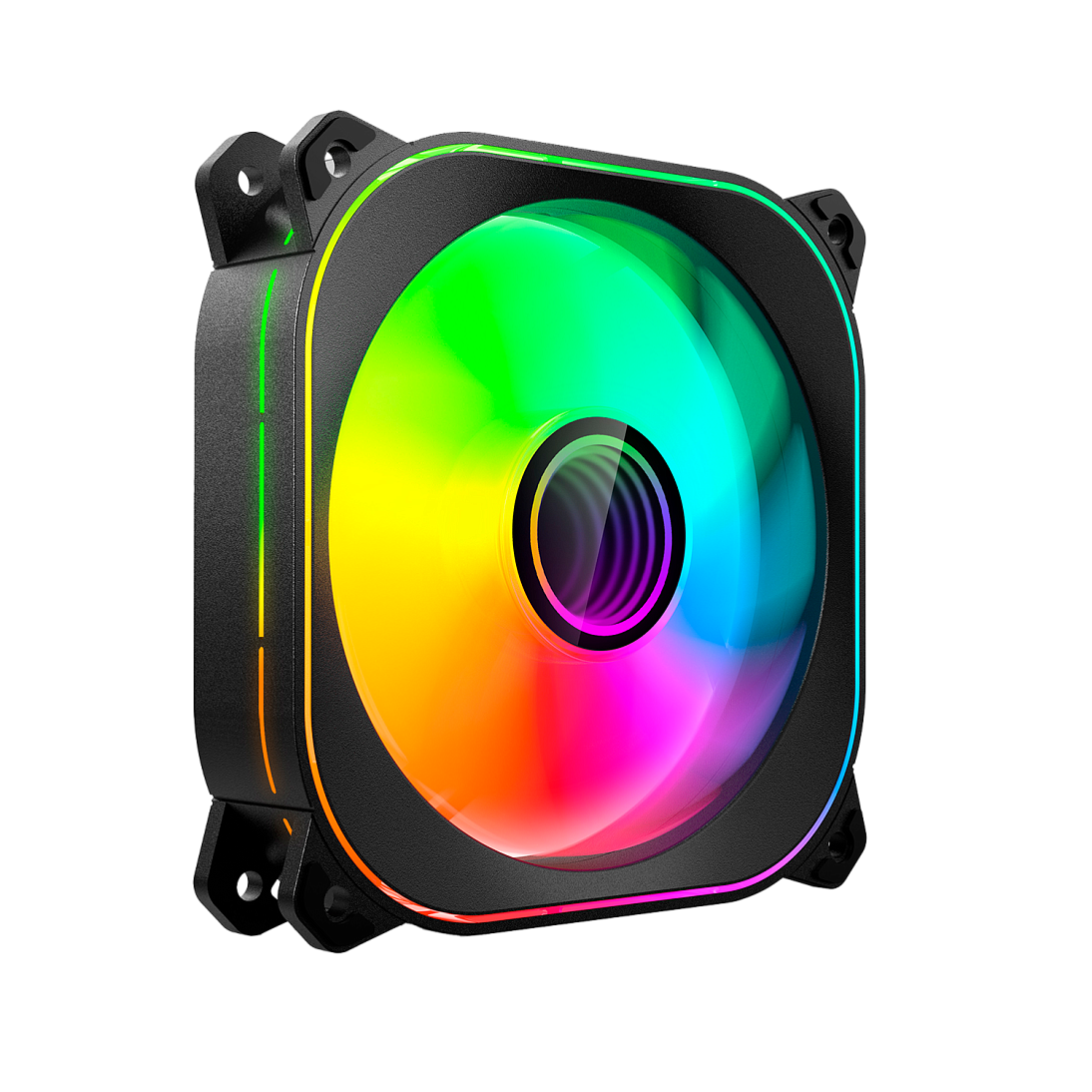 Вентилятор для компьютера ZONE 51 NEBULA 120LL 4pin PWM Line Lights Black ARGB