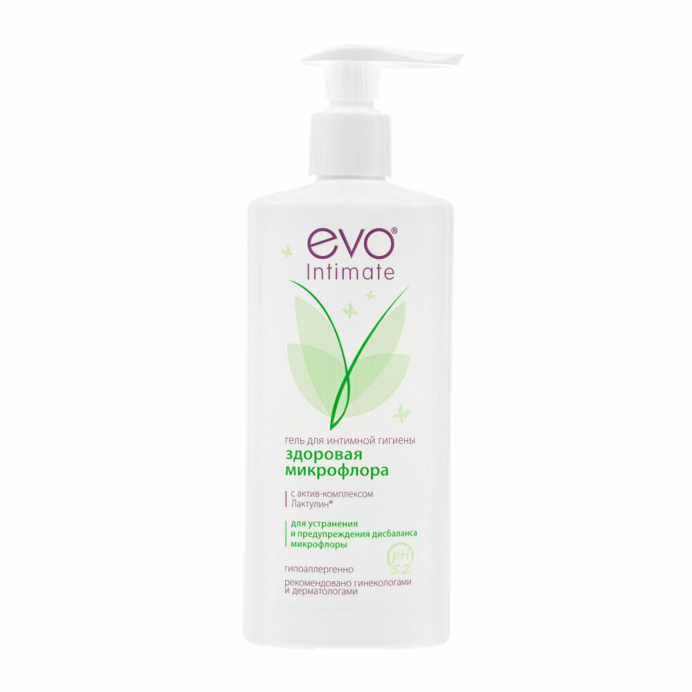 Гель Evo для интимной гигиены Здоровая микрофлора, 250мл