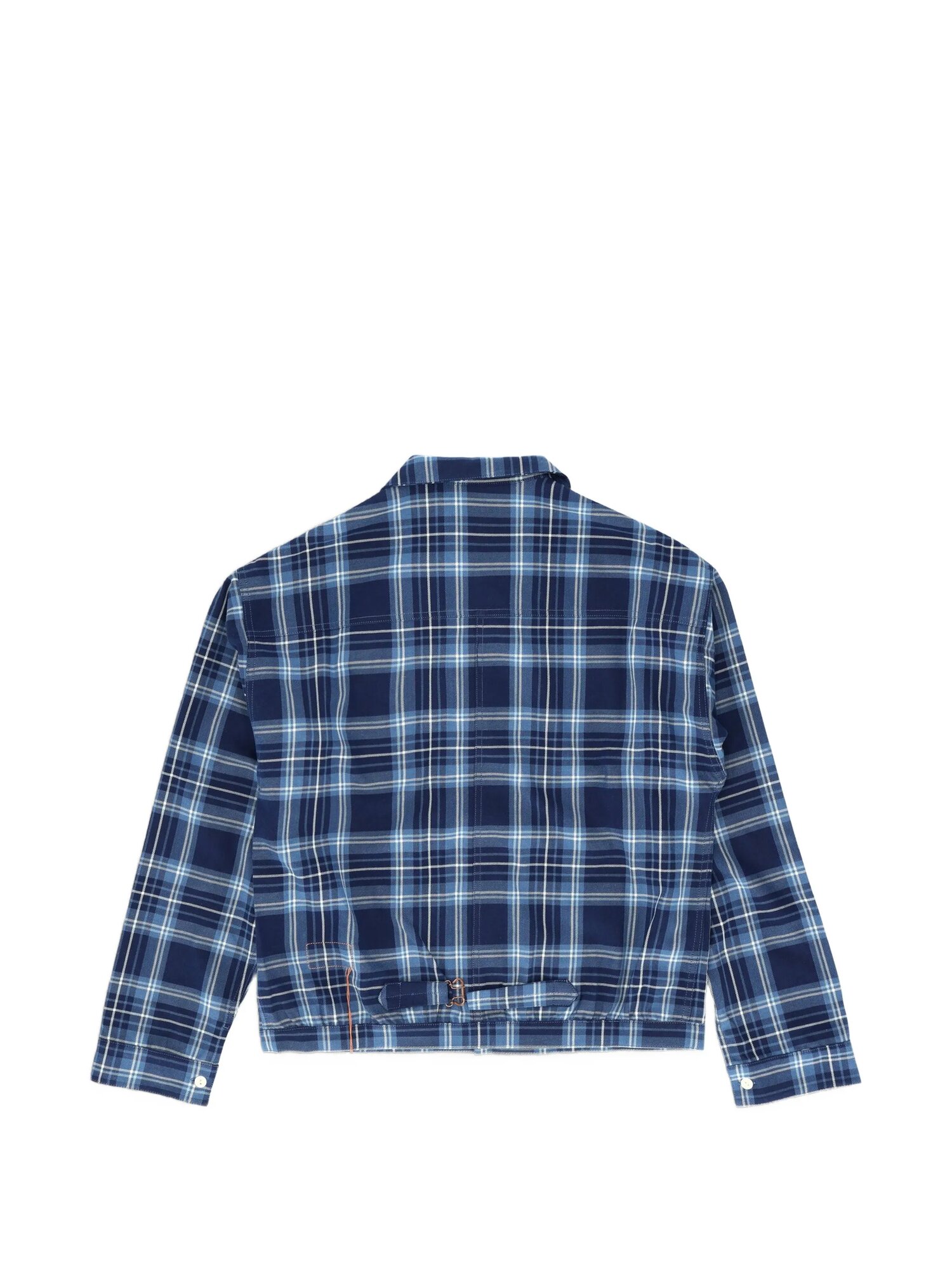 Куртка FORTELA Peter checkered cotton shirt jacket, размер L, blue — фото 1