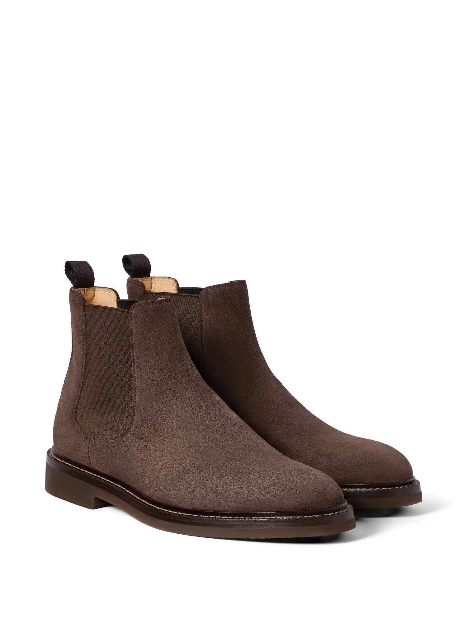 Ботинки BRUNELLO CUCINELLI Suede chelsea boots, размер 40,5 — фото 1