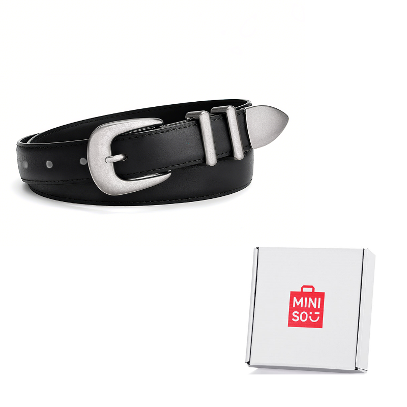 Miniso ПУ (полиуретан) Полиуретан Сплав Коровья кожа Ремни Унисекс 2,4CM 105cm