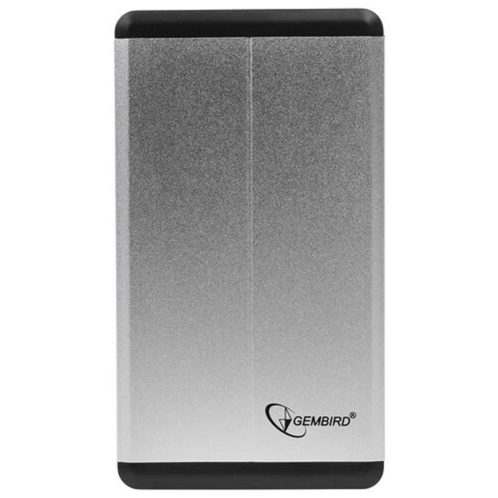 Gembird Контейнер для HDD EE2-U3S-2-S Внешний корпус 2.5" EE2-U3S-2-S, серебро, USB 3.0, SATA, металл