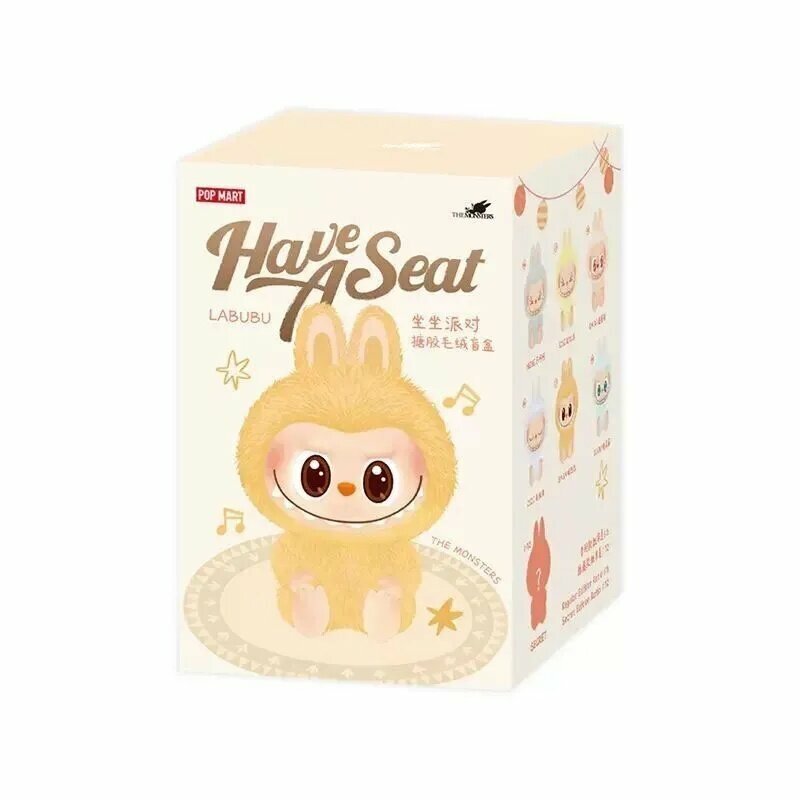 POP MART - Коллекция LABUBU THE MONSTERS Have a Seat Vinyl Plush Слепая коробка 1 шт