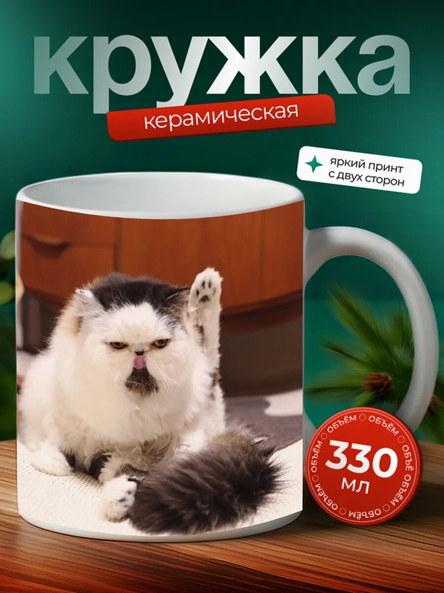 Кружка Китайский парчовый кот 19,