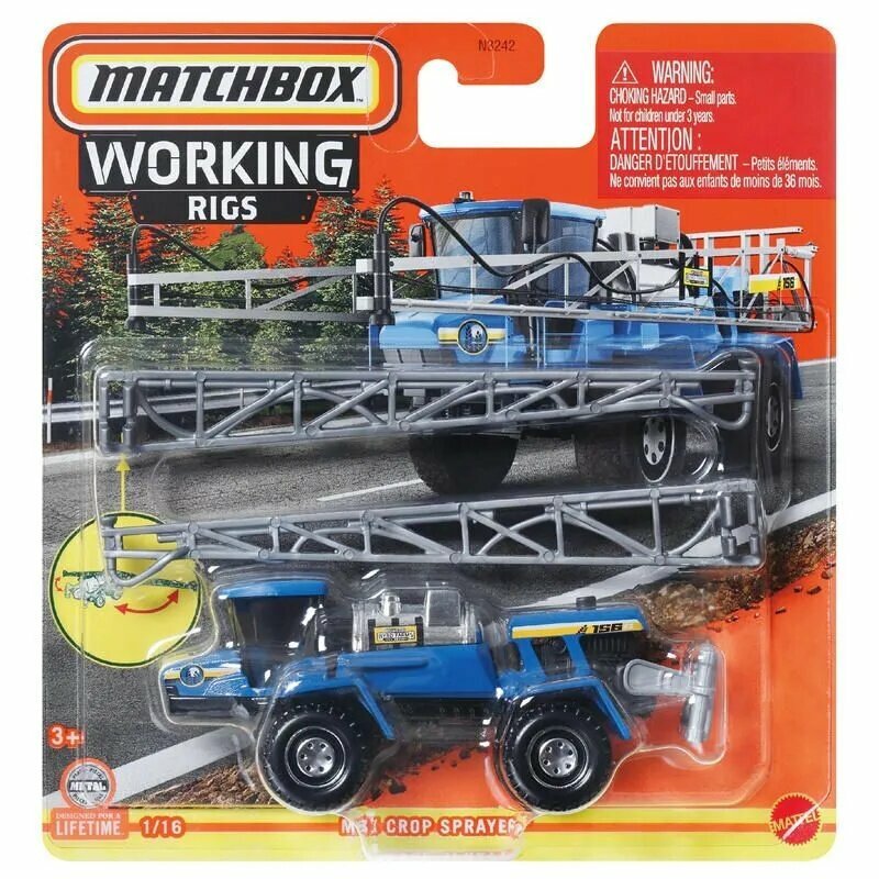 Машинка Matchbox Alloy car model toys MBX Crop Sprayer