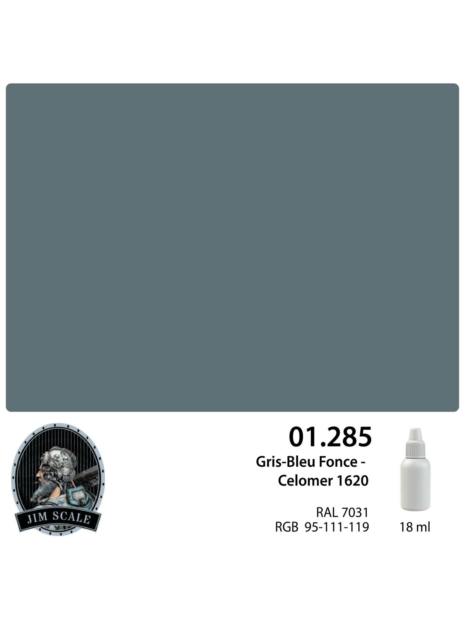 Акриловая краска Jim Scale Gris-Bleu Fonce — Celomer 1620, 18 мл