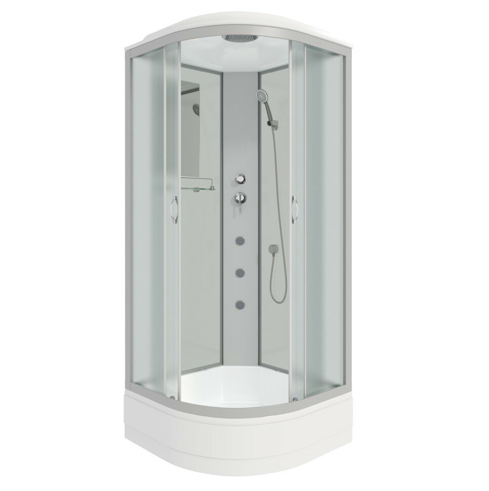 Душевая кабина Niagara Classic NG-3302-14G (100х100х215) средний поддон(26см), стекло матовое,4 места