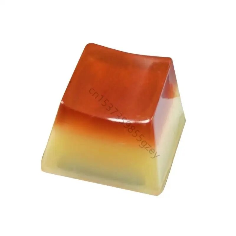 Полупрозрачные колпачки Jelly Puddings для механических клавиатур 69HA light brown