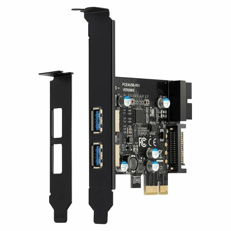 Карта адаптера PCI-E на USB 3.2 , карта расширения PCI Express (PCIe) 5 Гбит/с, внутренний концентратор USB3.0