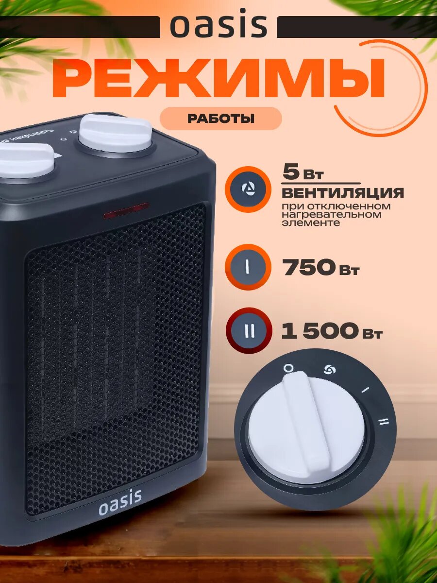 Обогреватель для дома тепловентилятор ветерок 2000 Вт — фото 1