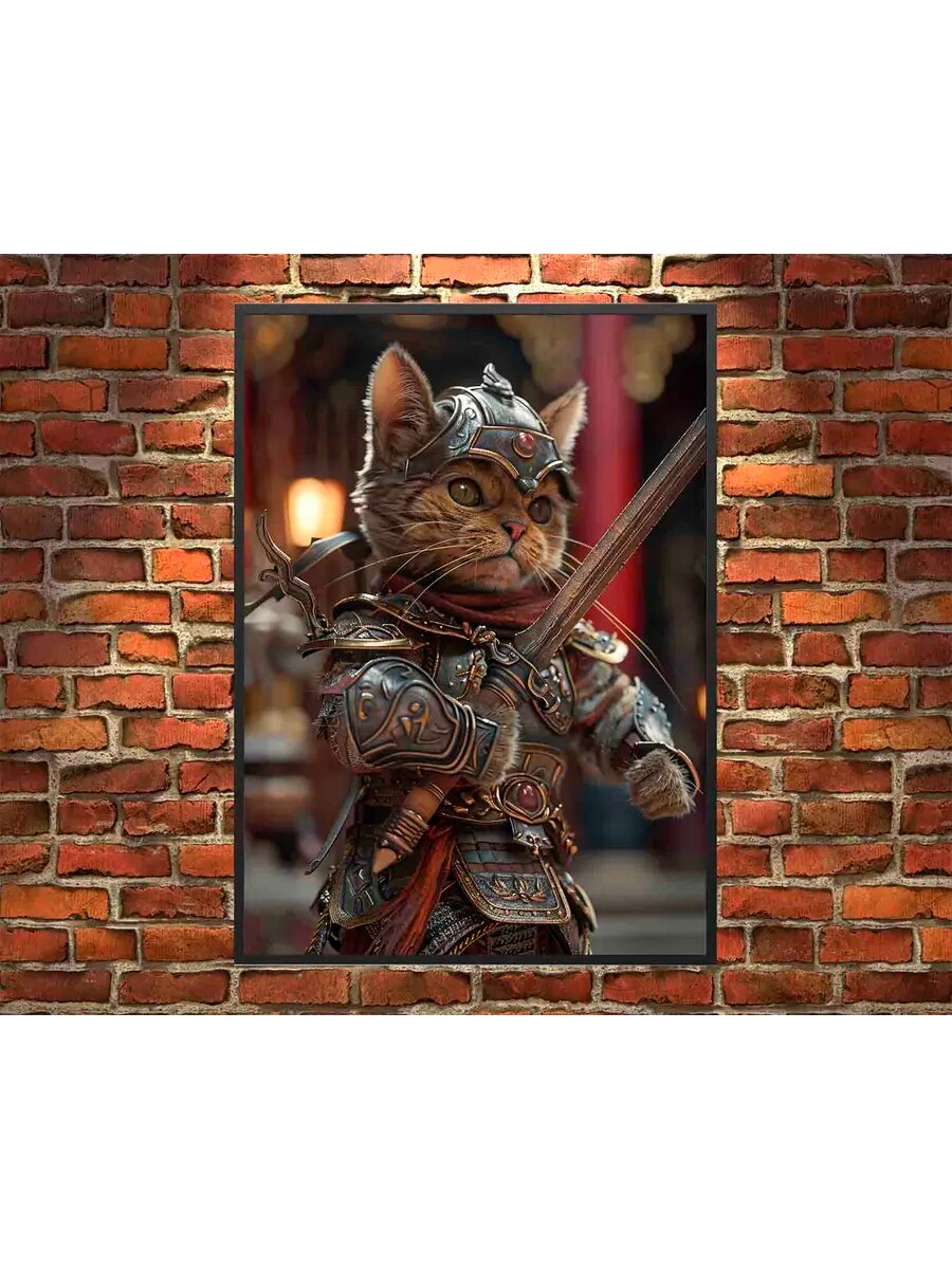 Сингапурский кот Гладиатор 3, Плакат 30x42см